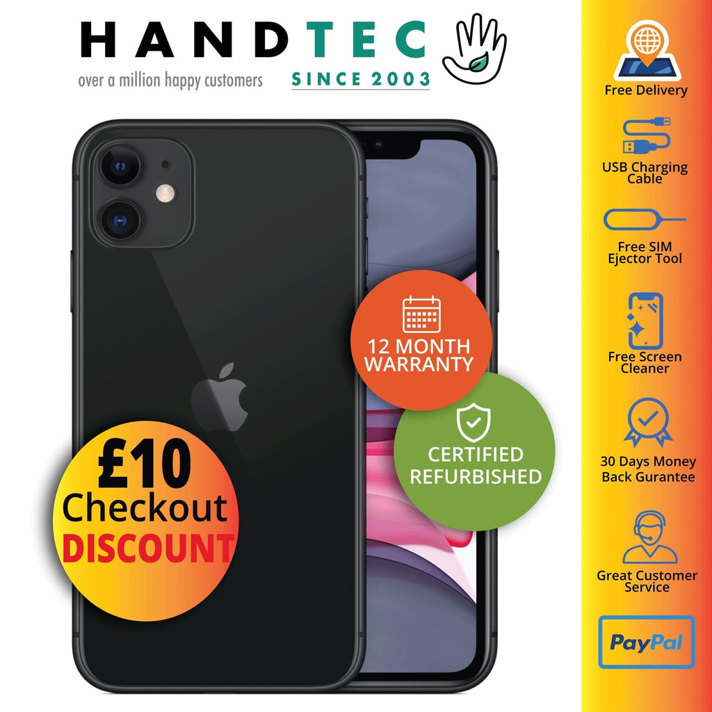 Apple iPhone 11 128GB, Black Unlocked (No Face ID) Refurbished Excelle ...